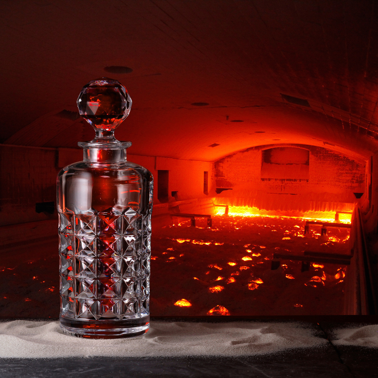 Populární whisky set Crystalite Bohemia Quadro (1+6)